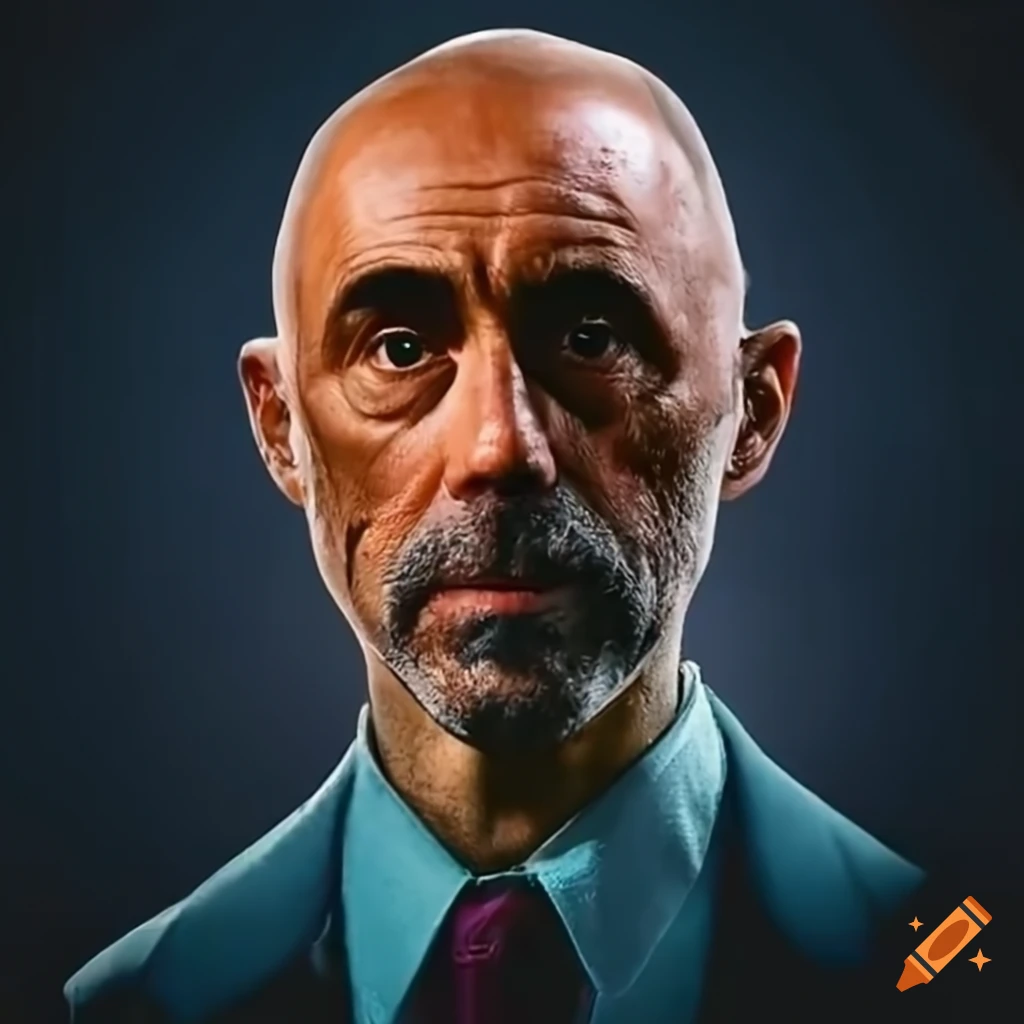 Jordan peterson caricature as joe rogan on Craiyon