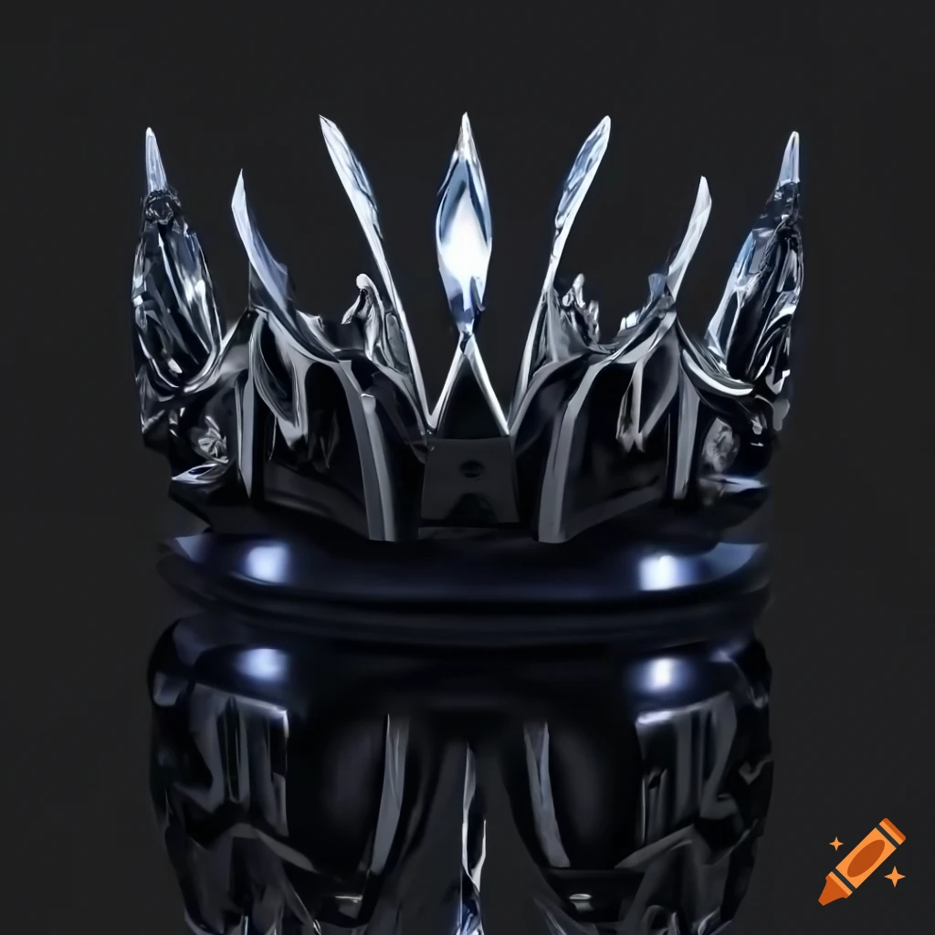 Black obsidian crown gothic in hyperrealistic 4k on Craiyon
