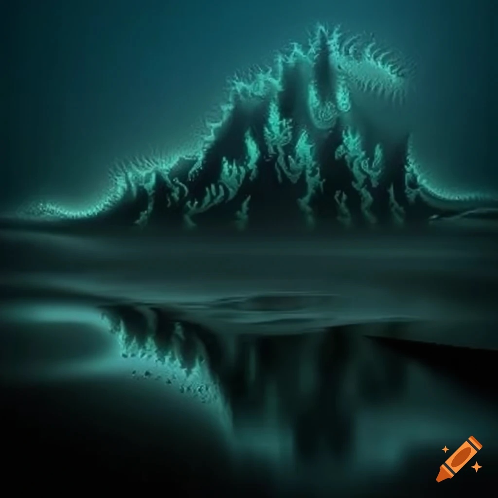 Complex landscape with fractals on Craiyon