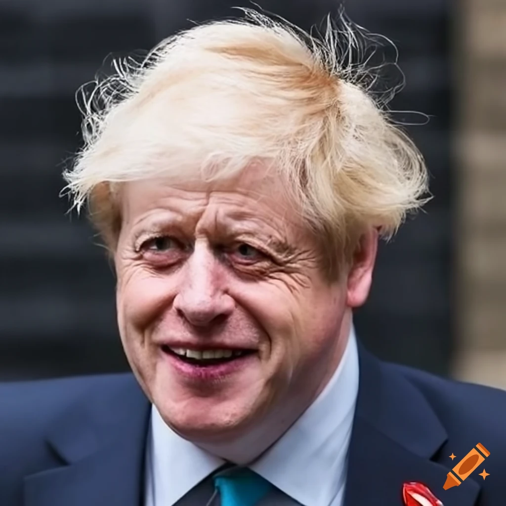 Hybrid headshot of five british prime ministers on Craiyon