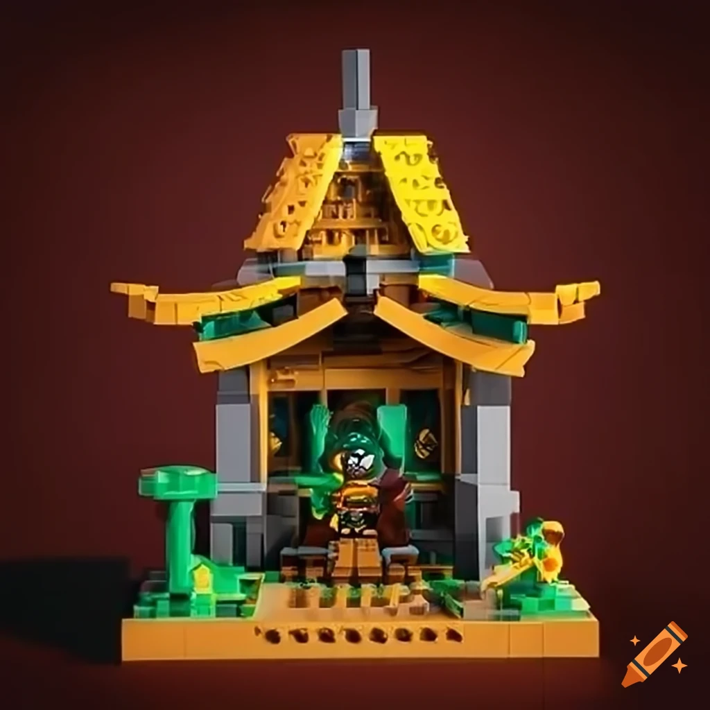 Lego temple model from ninjago theme on Craiyon