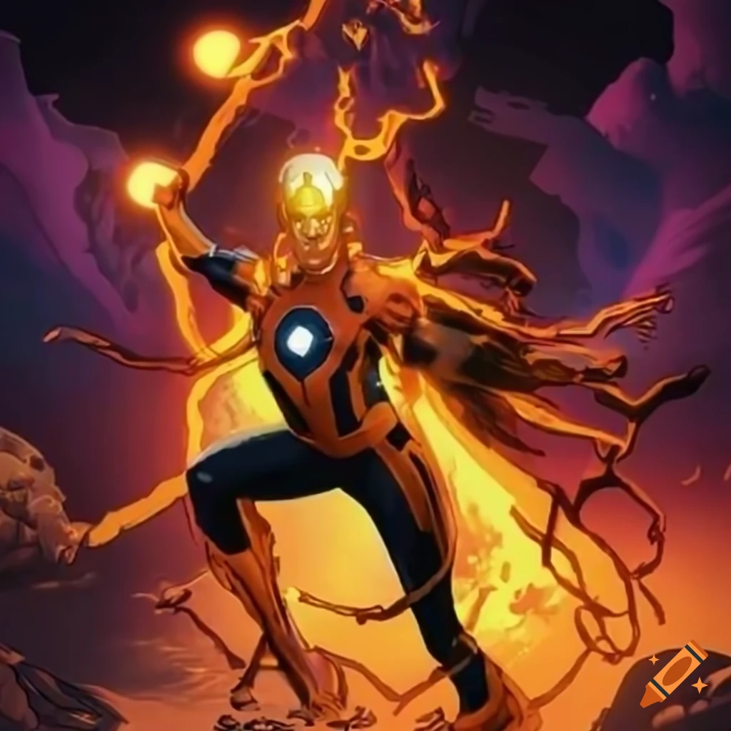 Marvel sunspot superhero power on Craiyon