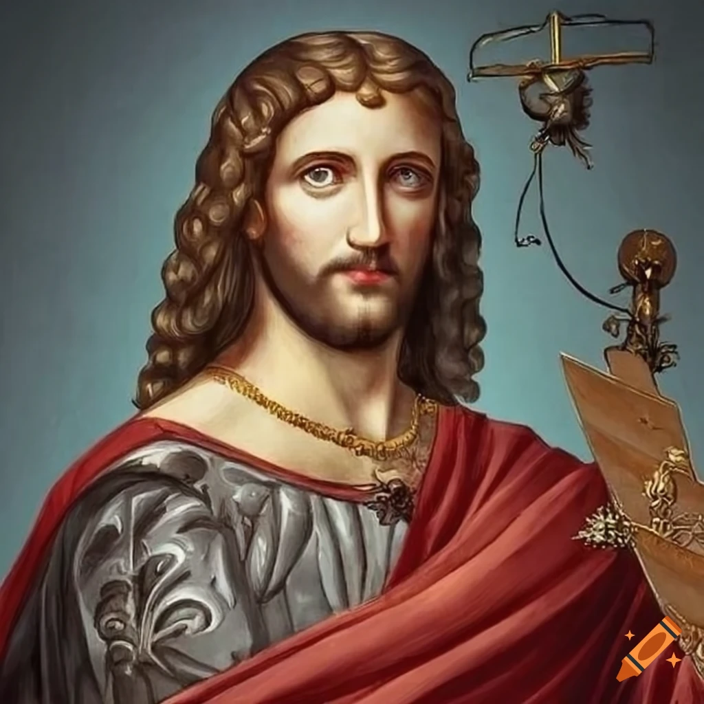 Cesare borgia depicted as jesus christ on Craiyon