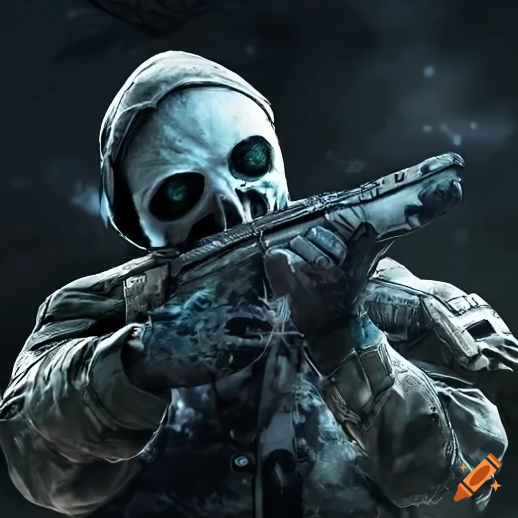 Ghost character from call of duty on Craiyon