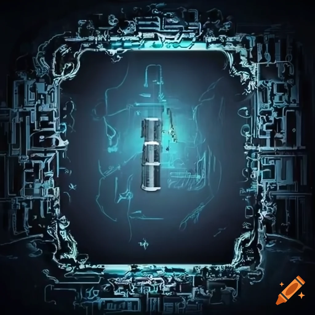 High-tech blackboard with floating numbers and math equations on Craiyon