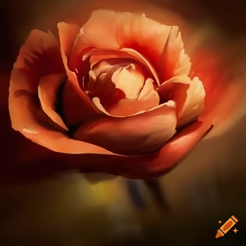 High resolution painting of flowers on Craiyon