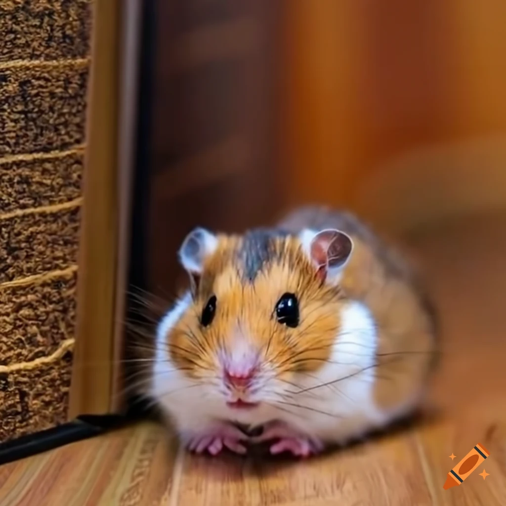 Bible falling on a hamster on Craiyon