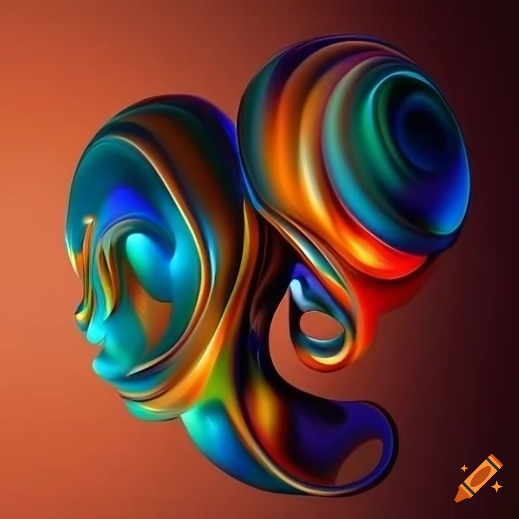 Abstract high-resolution 3D art design on Craiyon