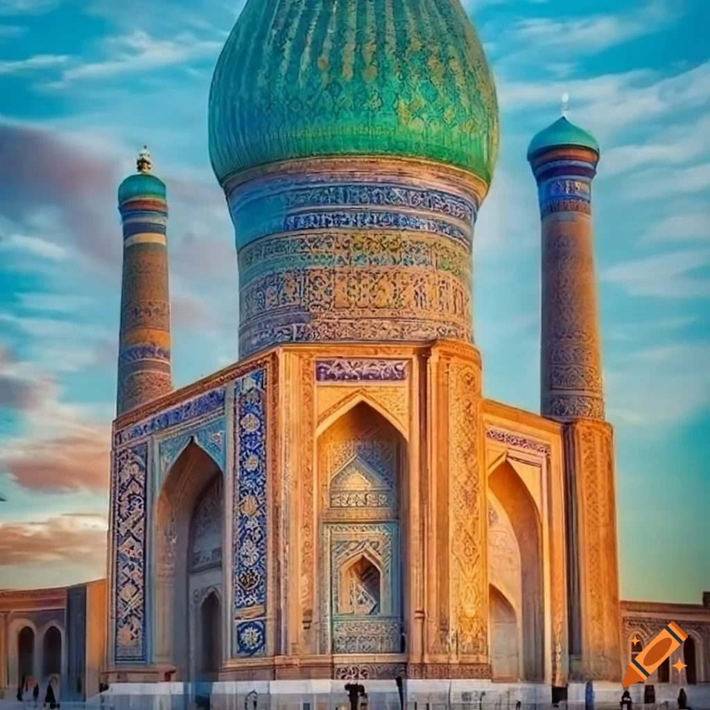 Registan square in samarkand on Craiyon