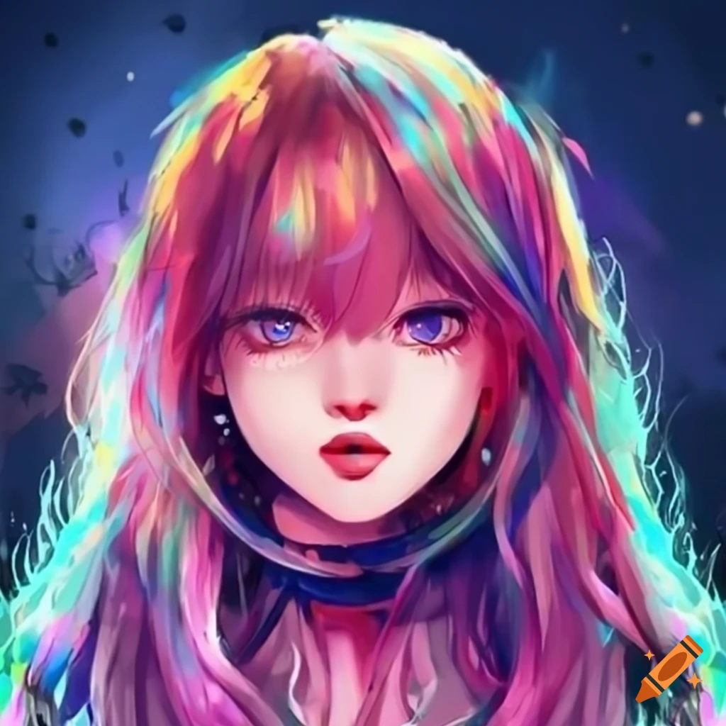 Most beautiful anime girl character on Craiyon