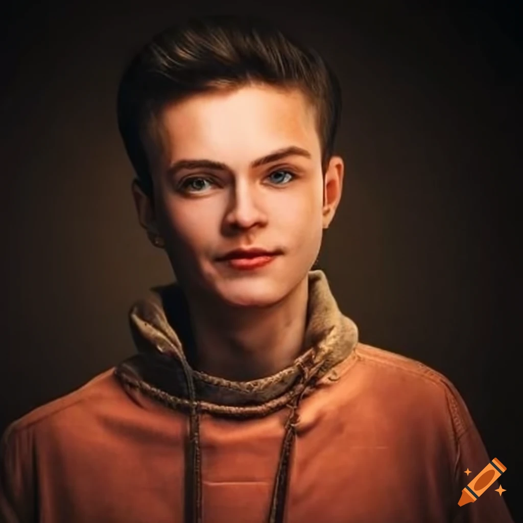 Portrait of a young canadian man in montreal clothing symbolizing ...