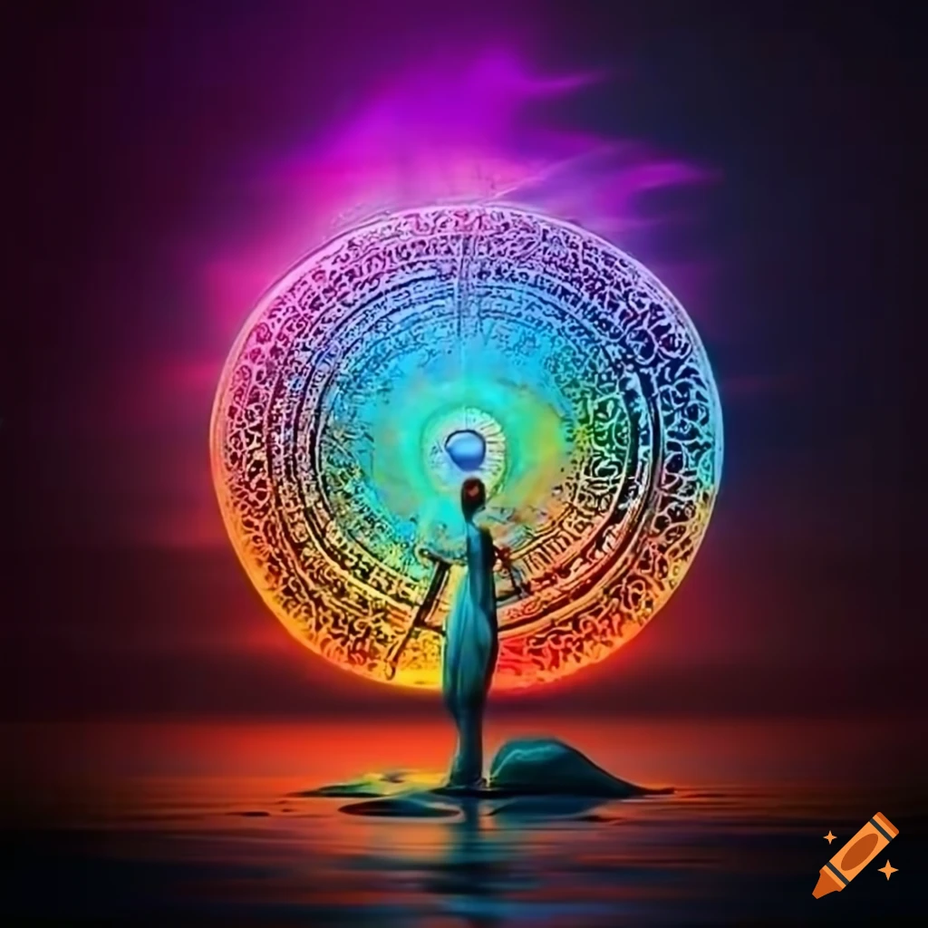 Artwork symbolizing balance and harmony of karma on Craiyon