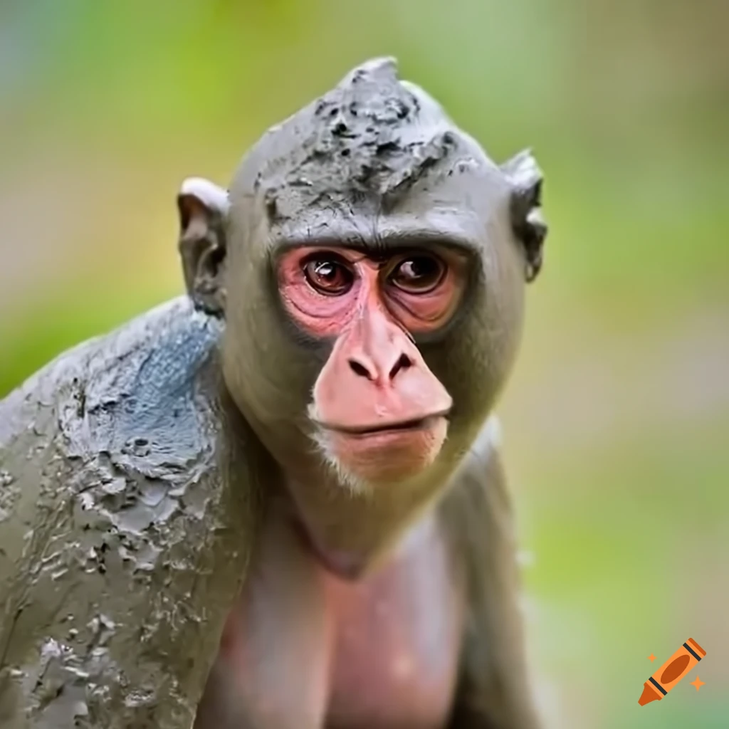 Muddy monkey on Craiyon