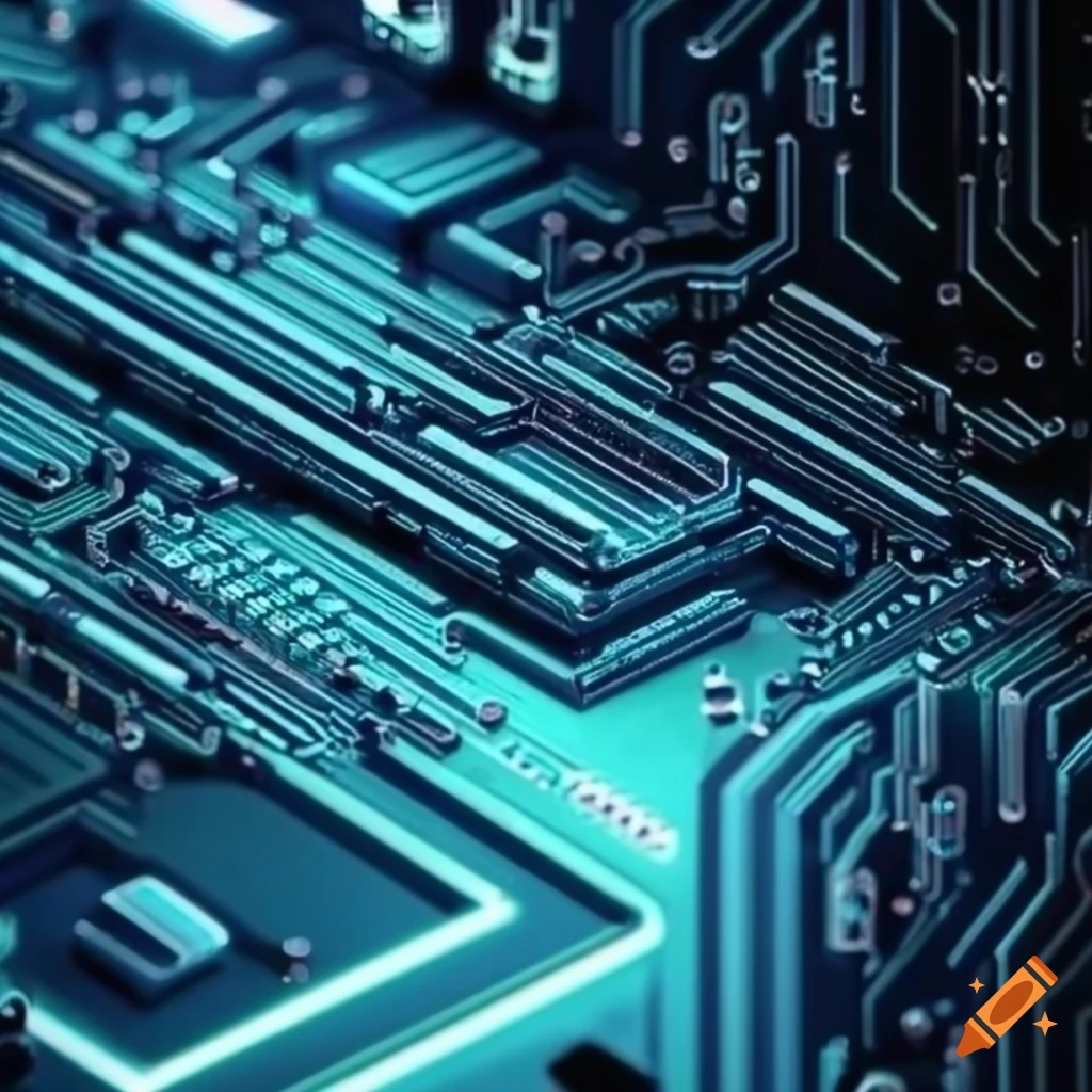 Realistic circuit smartphone wallpaper on Craiyon