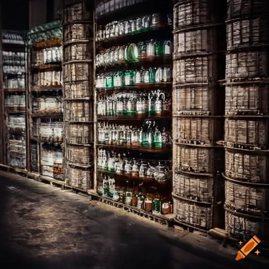 Beer warehouse on Craiyon