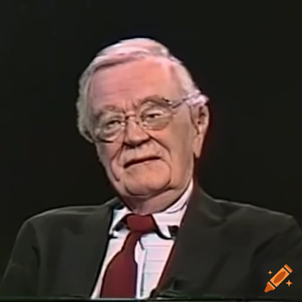 Vintage footage of an old bbc curmudgeon on Craiyon