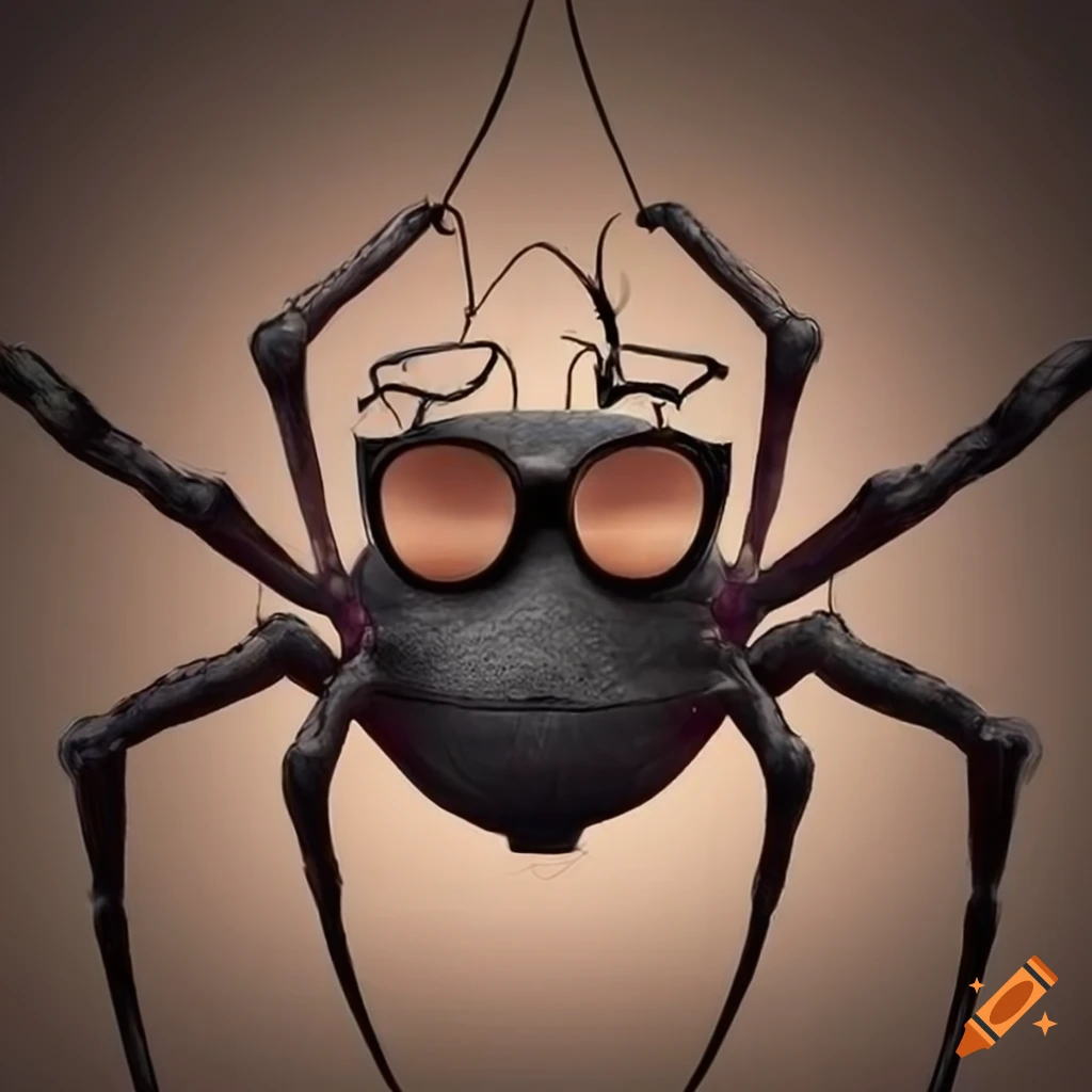 Spider Wearing Glasses On Craiyon