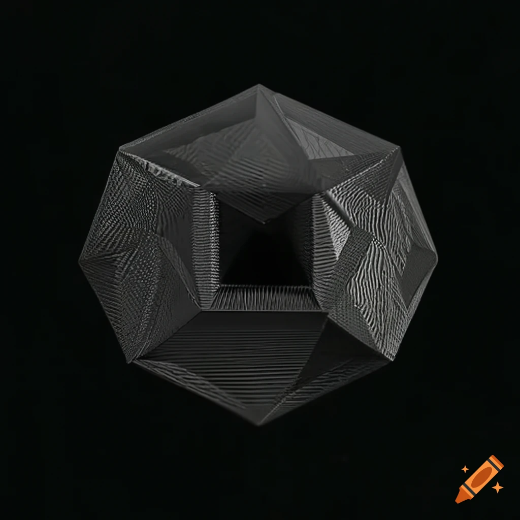 Hypercube 4d 4k carbon fiber nanotube chassis penrose geometric ...
