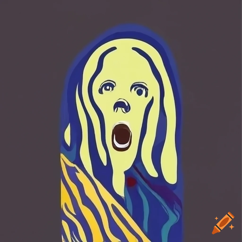 The scream painting by edvard munch on Craiyon