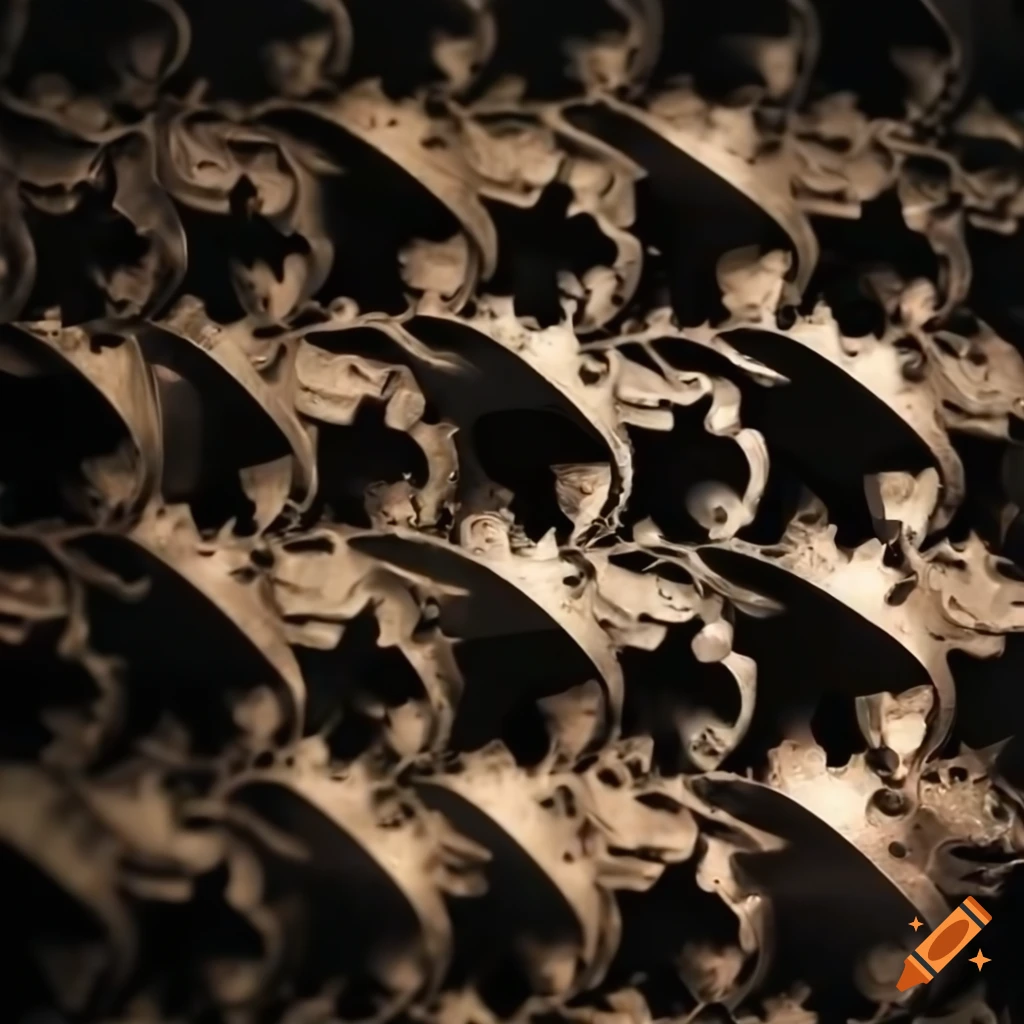 Steel sculptural mc escher labyrinth in 4k resolution on Craiyon