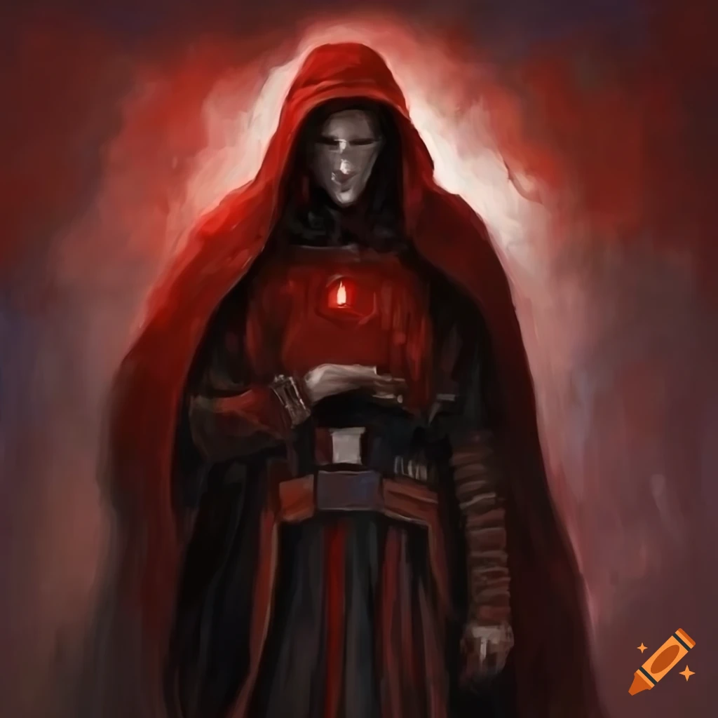 Impressionist full body portrait of a sith inquisitor on Craiyon