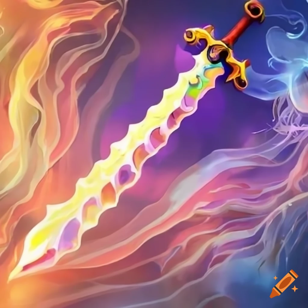 Magical wave sword on Craiyon