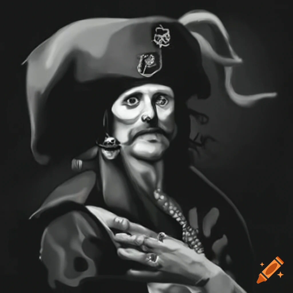 Portrait of the pirate edward roberts on Craiyon