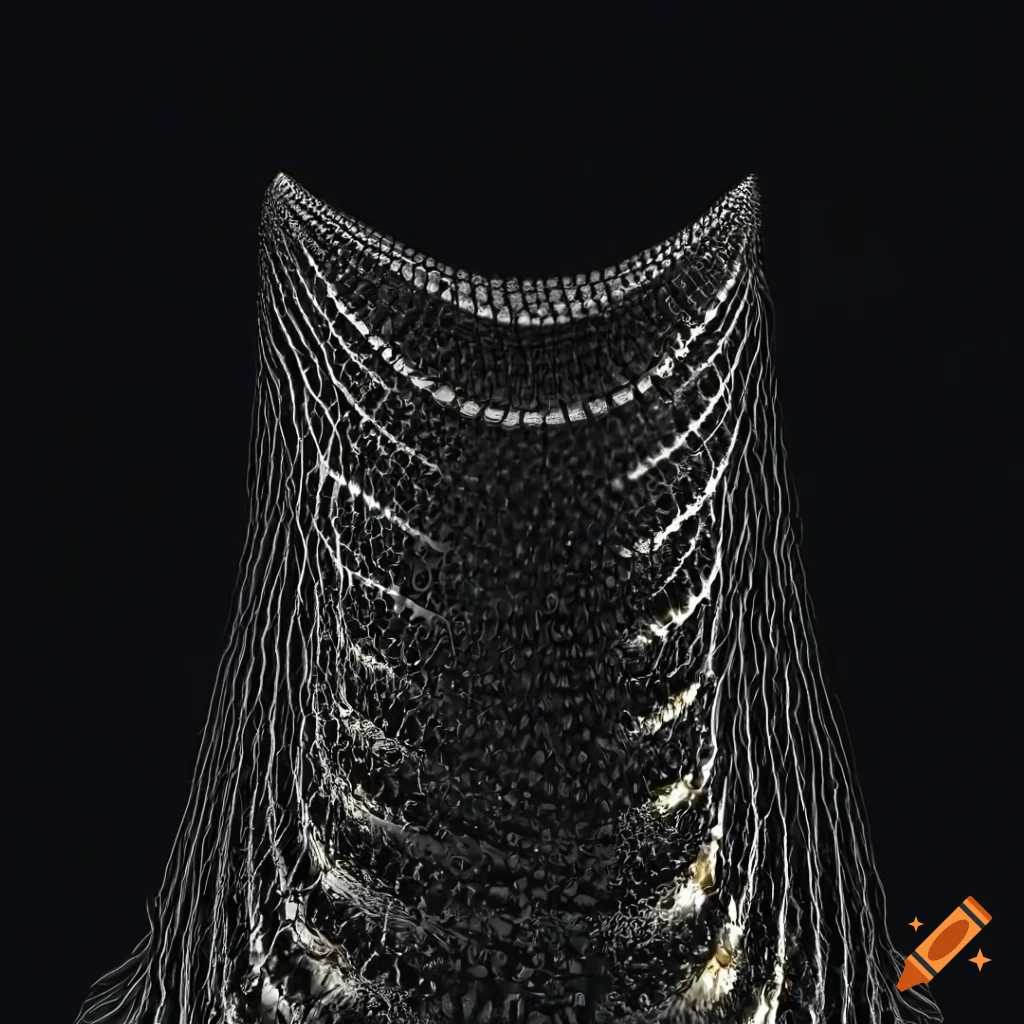 Flat black Penrose labyrinth building in surreal architecture on Craiyon