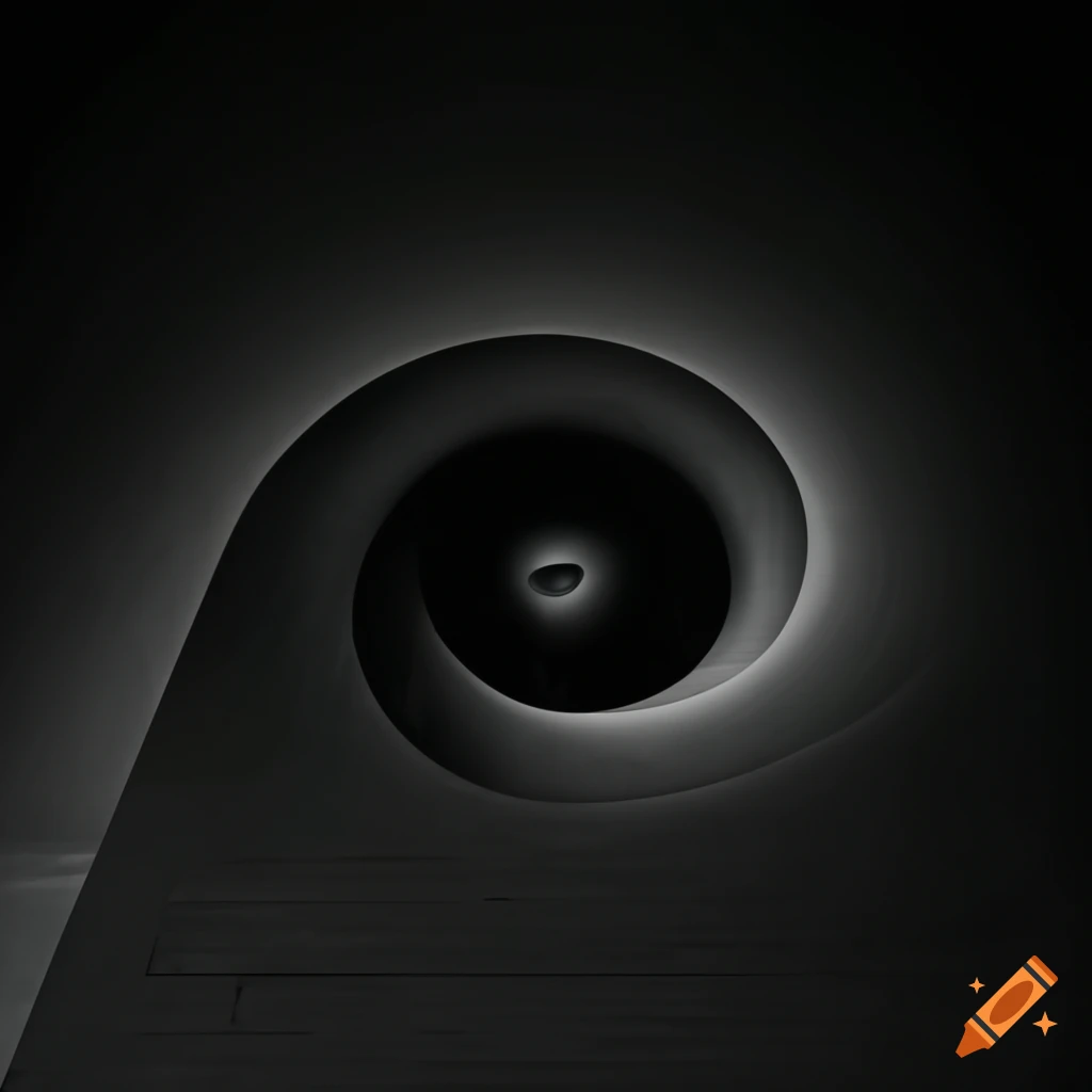 Penrose triangles optical illusion in surreal white and black ...