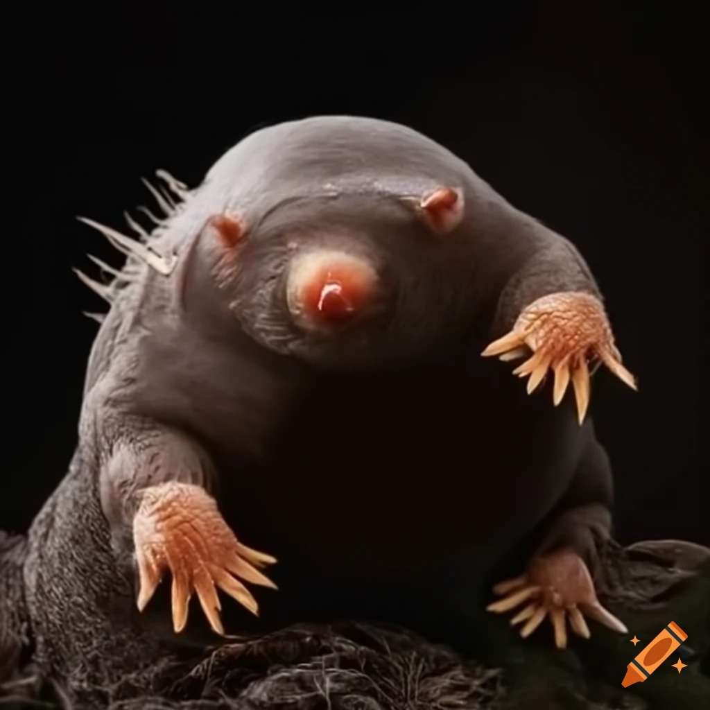 Old fat mole on Craiyon