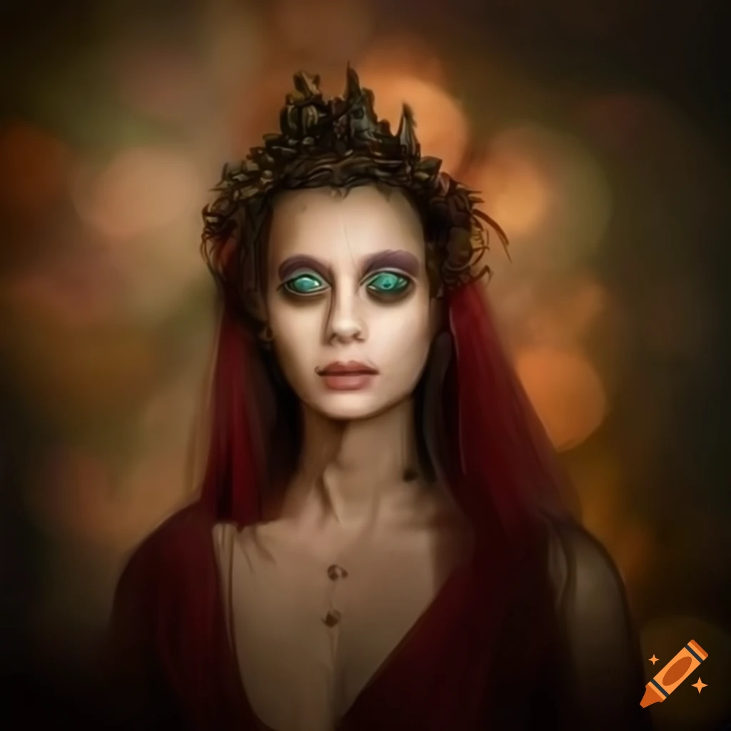 Stylized portrait of Kathras from ancient fantasy literature on Craiyon