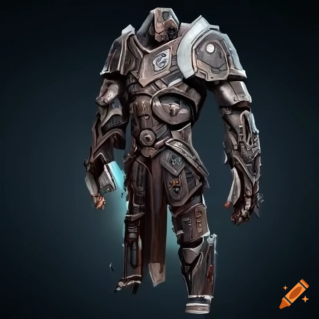 Warlock space armor arm in realistic detail on Craiyon