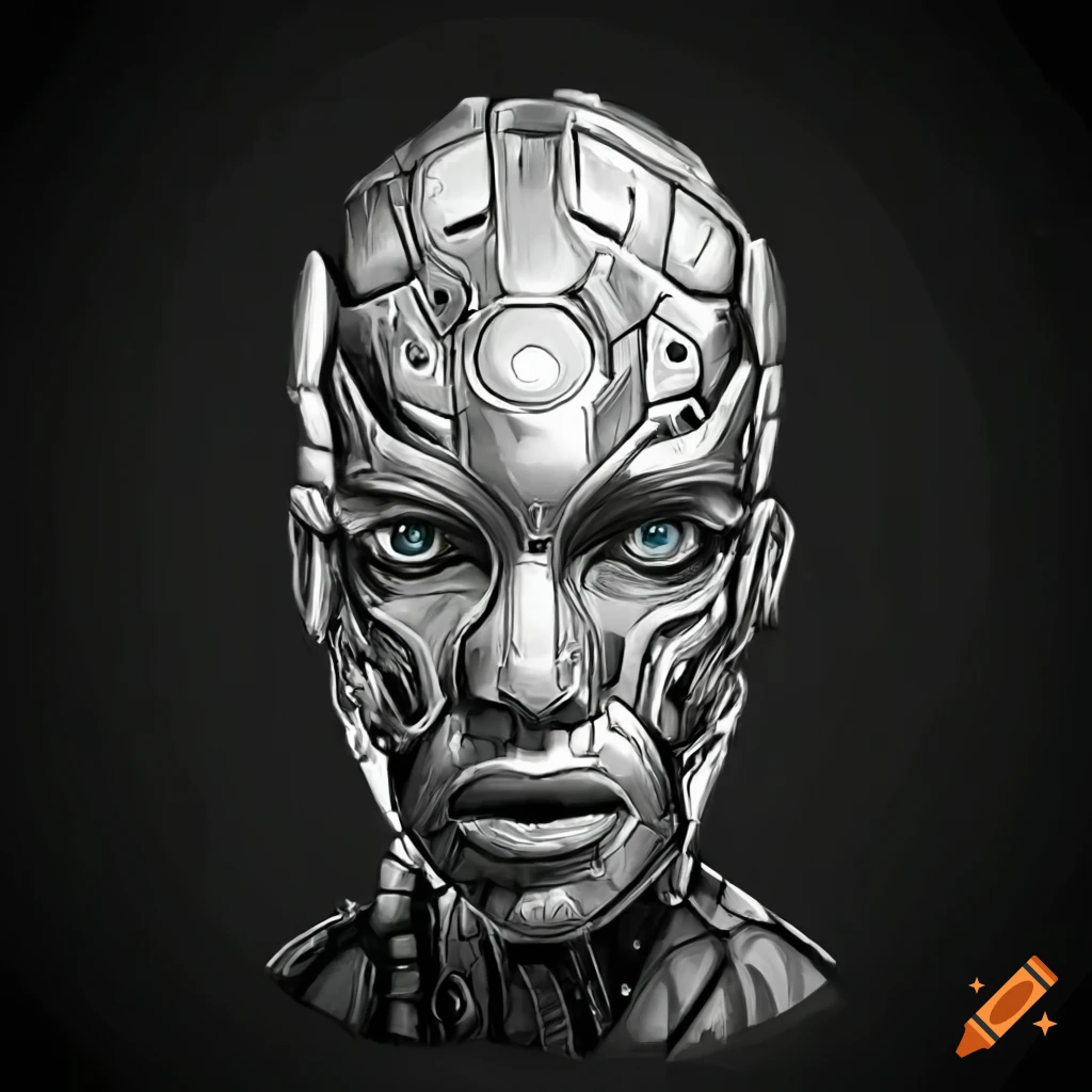 Biopunk cyborg in extreme hyper-realistic detail on Craiyon