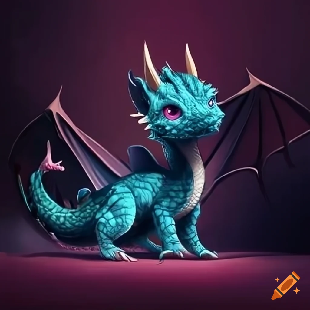 Little dragon on Craiyon