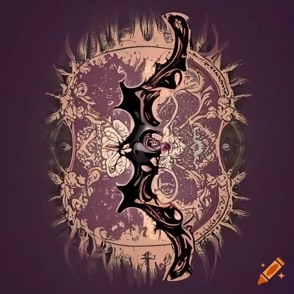 Ornate sharp-bladed bow and arrow on Craiyon