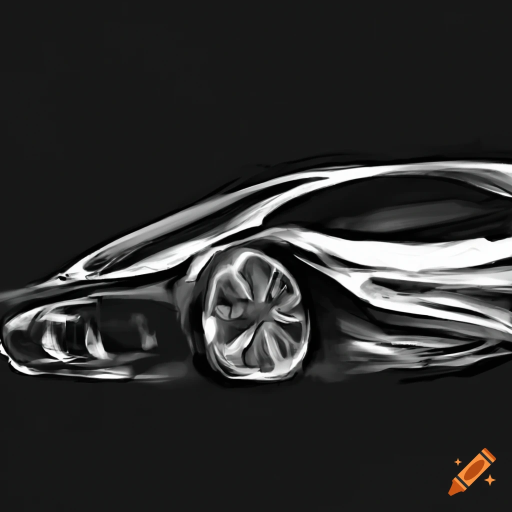 Car drawing on Craiyon