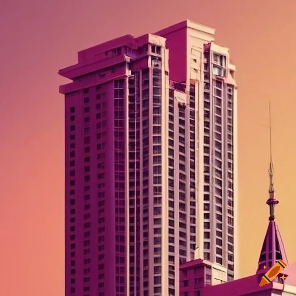 70s style building windows on Craiyon