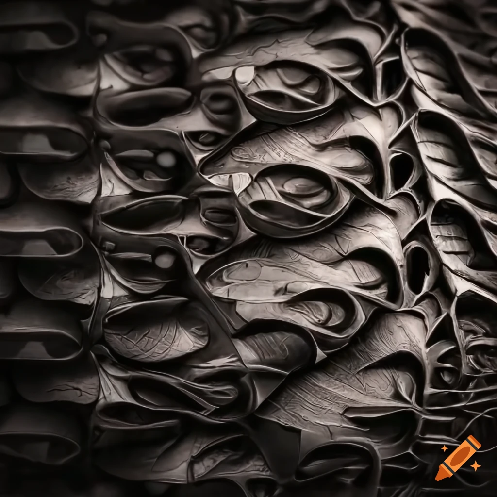 Steel sculptural MC Escher labyrinth in 4K resolution on Craiyon