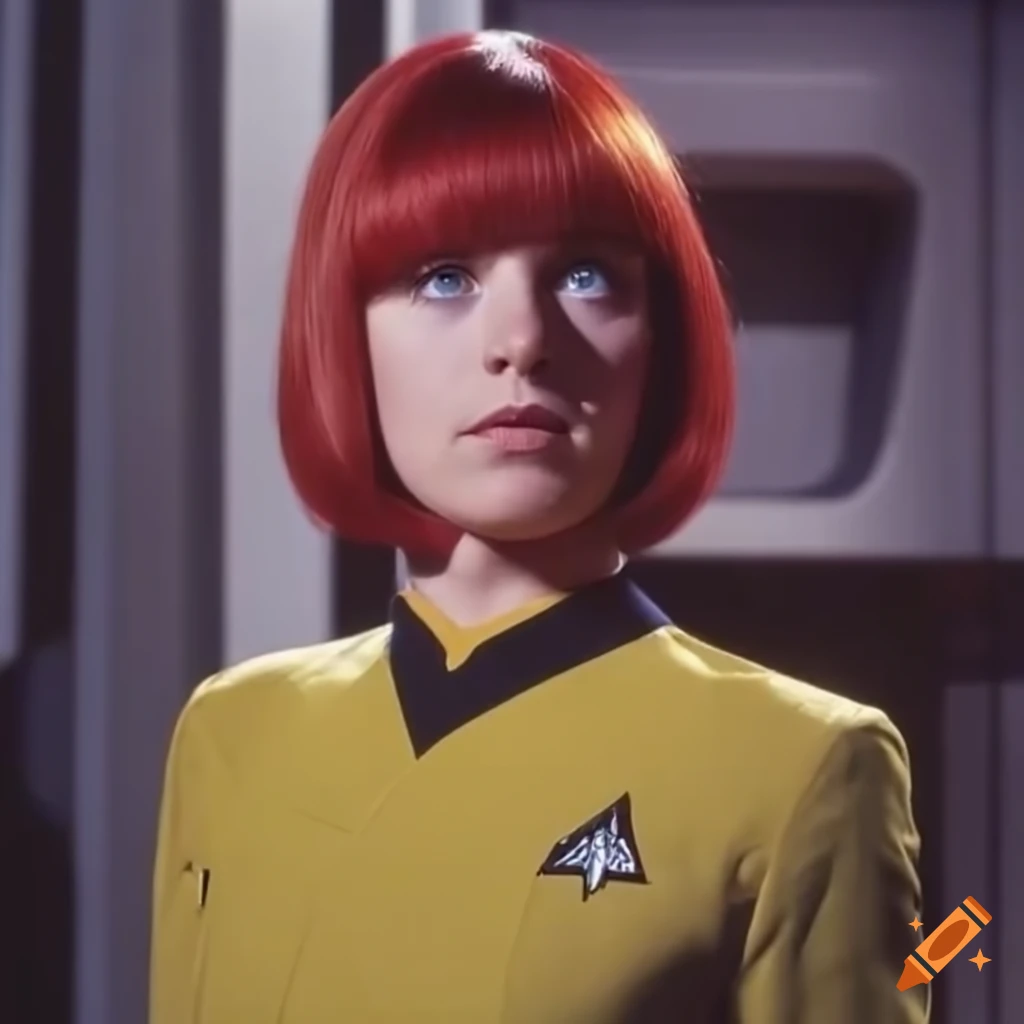Girl with red hair in Starfleet uniform, lieutenant and navigator role ...