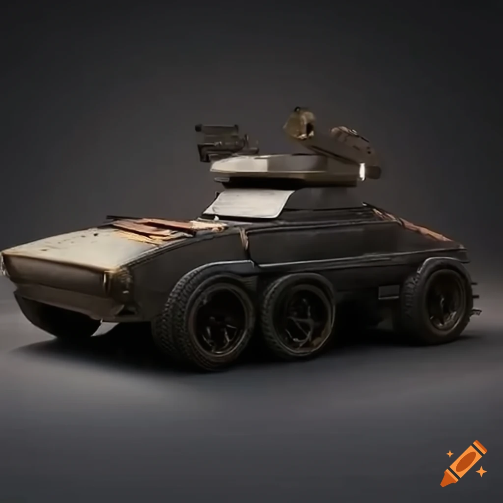 Custom tank inspired by a mitsubishi starion with large wheels on Craiyon