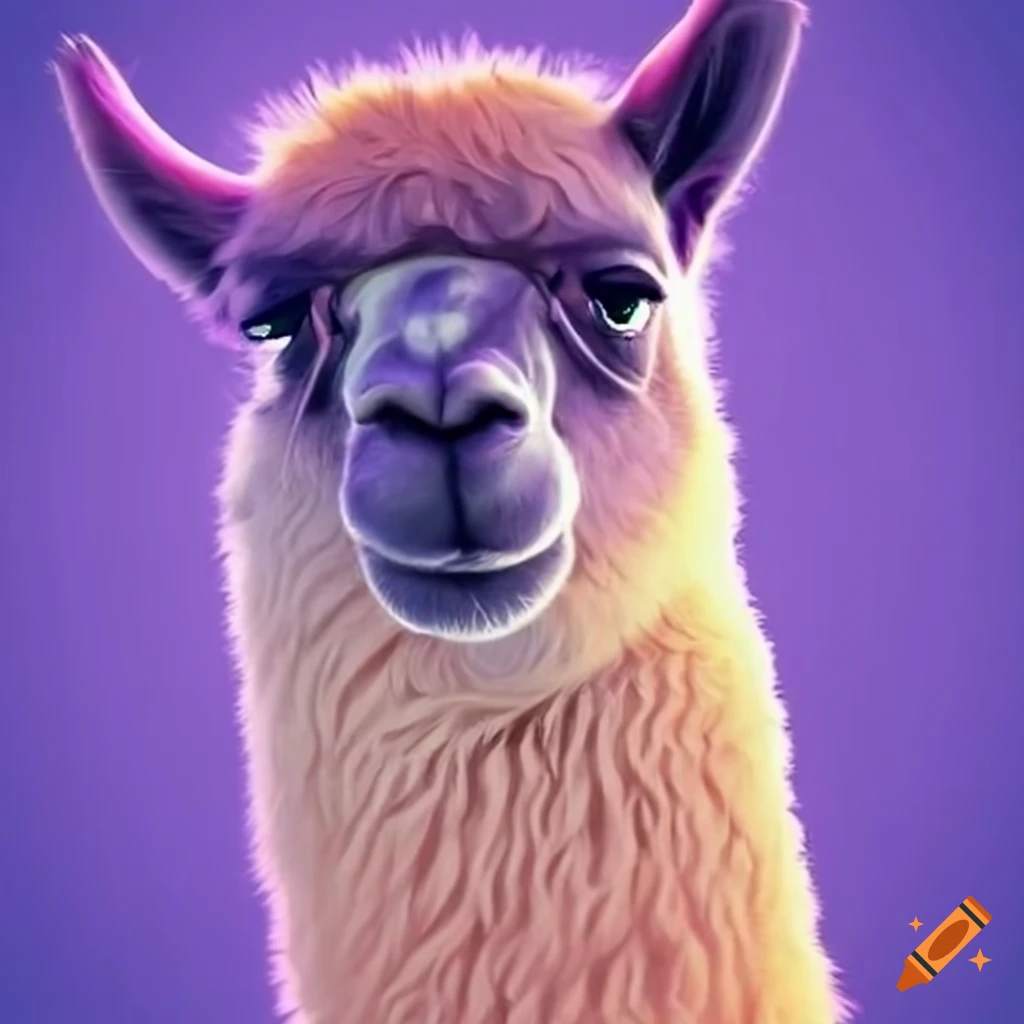 Cool llama on Craiyon