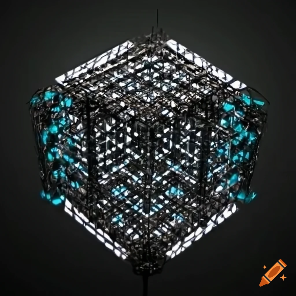Hypercube 4D Carbon Fiber Nanotube Chassis Penrose Geometric Paradox Surreal Illusions on Craiyon