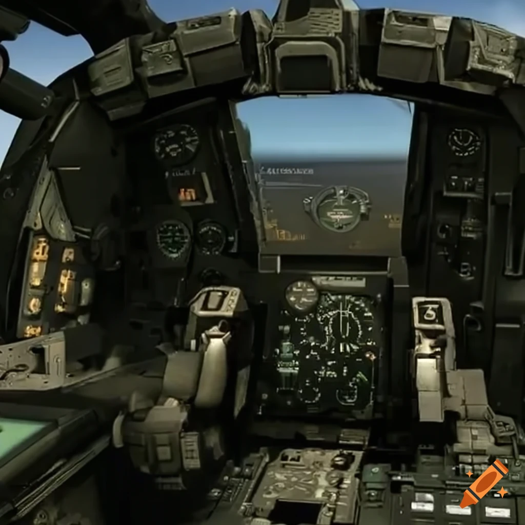 Mech cockpit in intense combat scenario on Craiyon