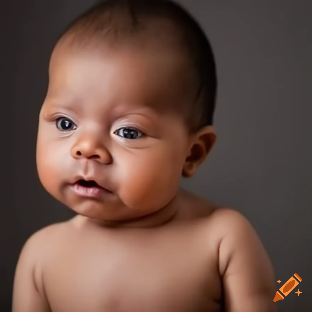 Brown baby boy facing challenges on Craiyon