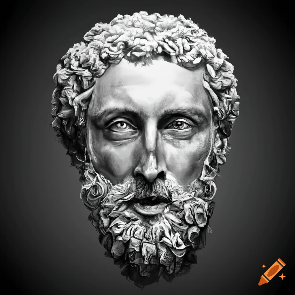 Grey background with platon on Craiyon