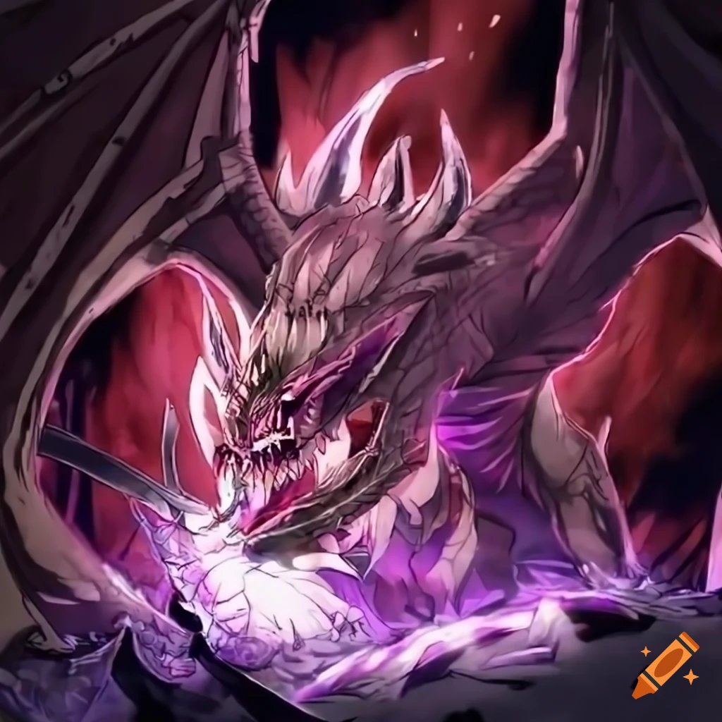 Fell dragon grima destroying ylisse with a powerful blast in a fire ...