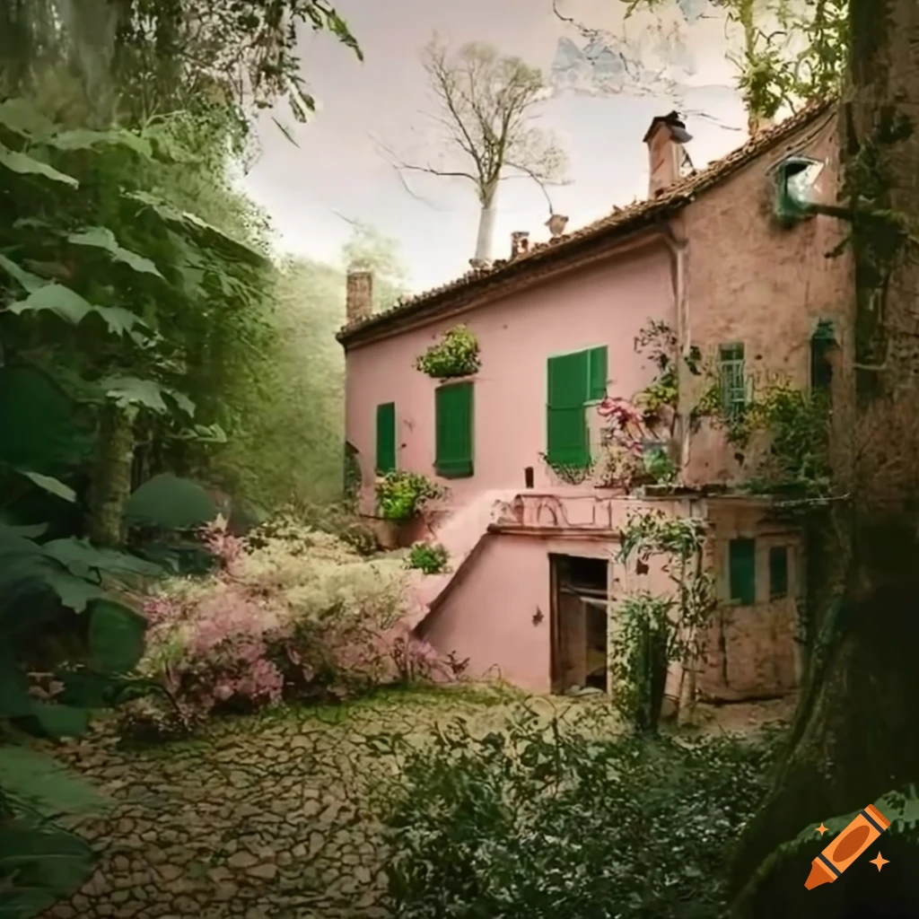 Liberty style cottage in a ligurian forest with external terrace and ...