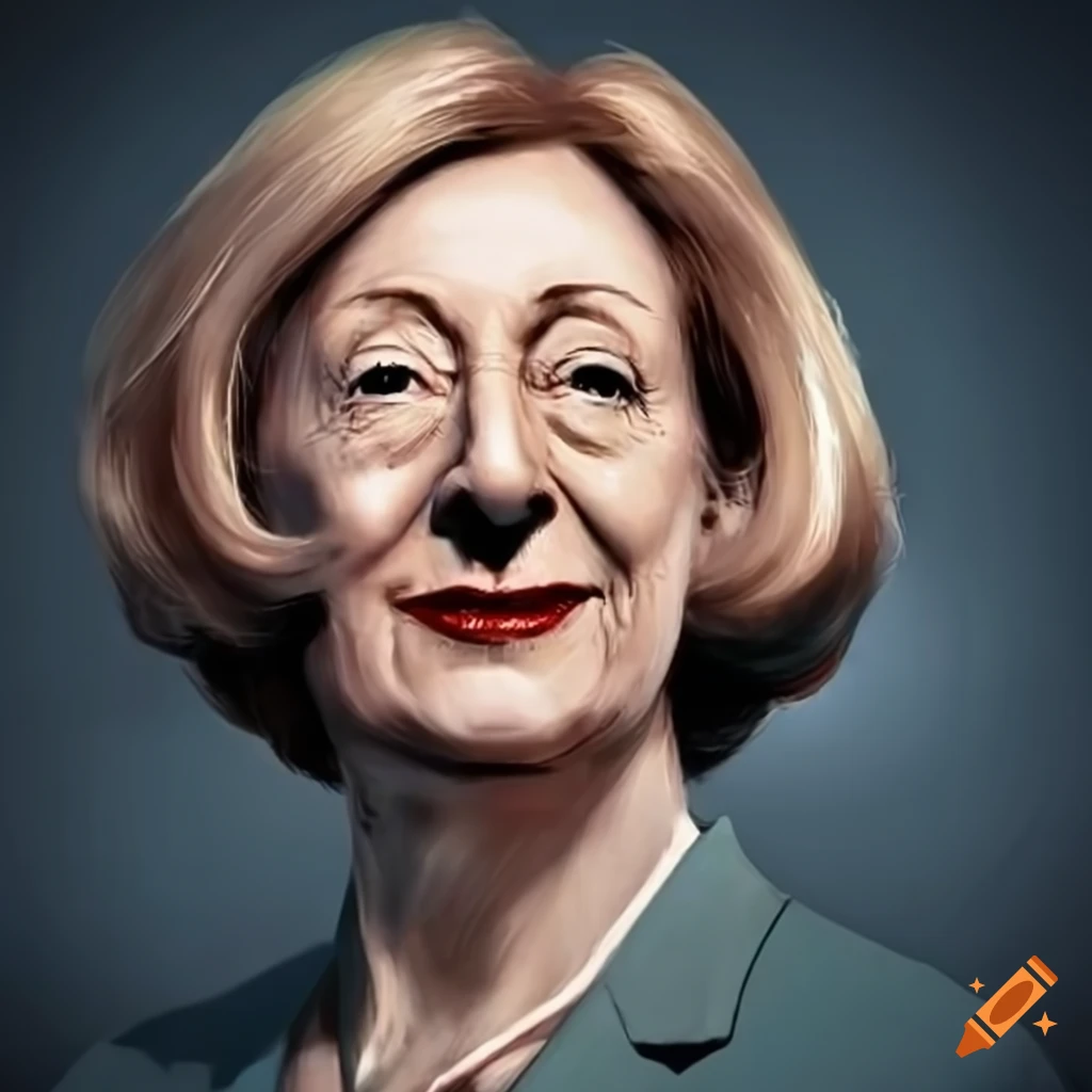 Hybrid female headshot of british prime ministers on Craiyon