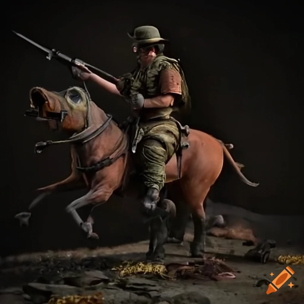 Squadron of pig cavalry on Craiyon