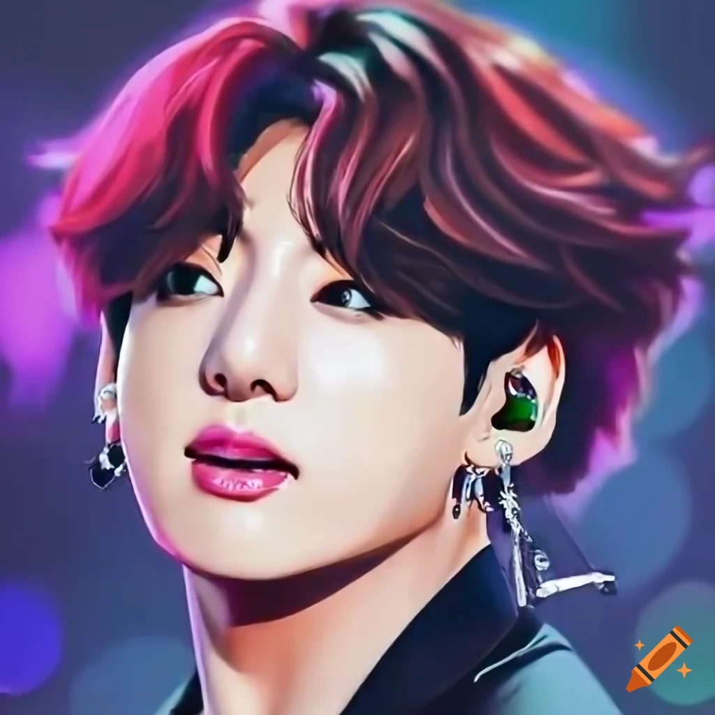 Bts tinytan jungkook in ultra hd 8k resolution on Craiyon